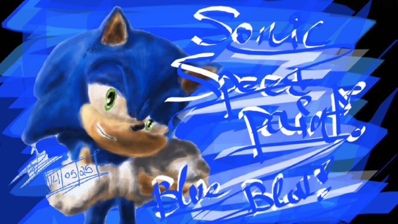 Sonic the Hedgehog speedpaint! - YouTube
