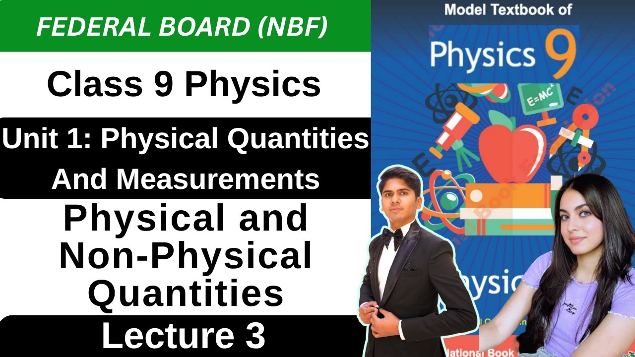 Physical & Non-Physical Quantities | Unit 1 Physical Quantities | Class ...
