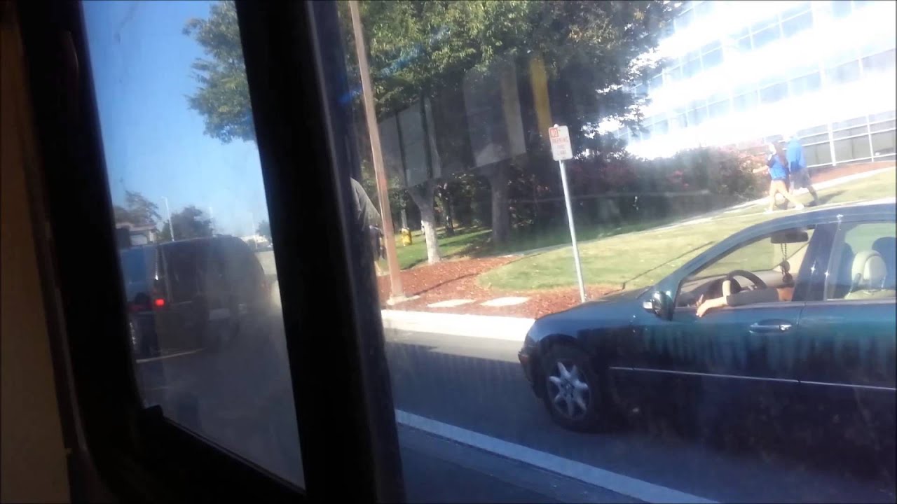 Aboard a Levis Stadium VTA Express Bus - YouTube