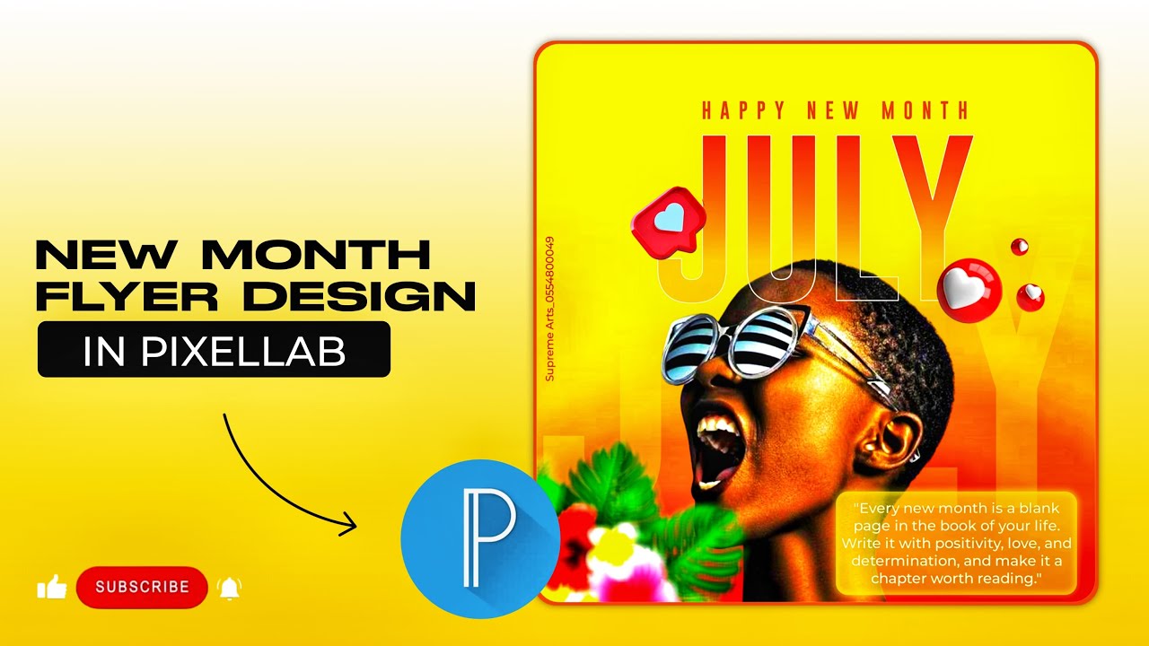 Create Stunning New Month Flyers in Pixellab - YouTube
