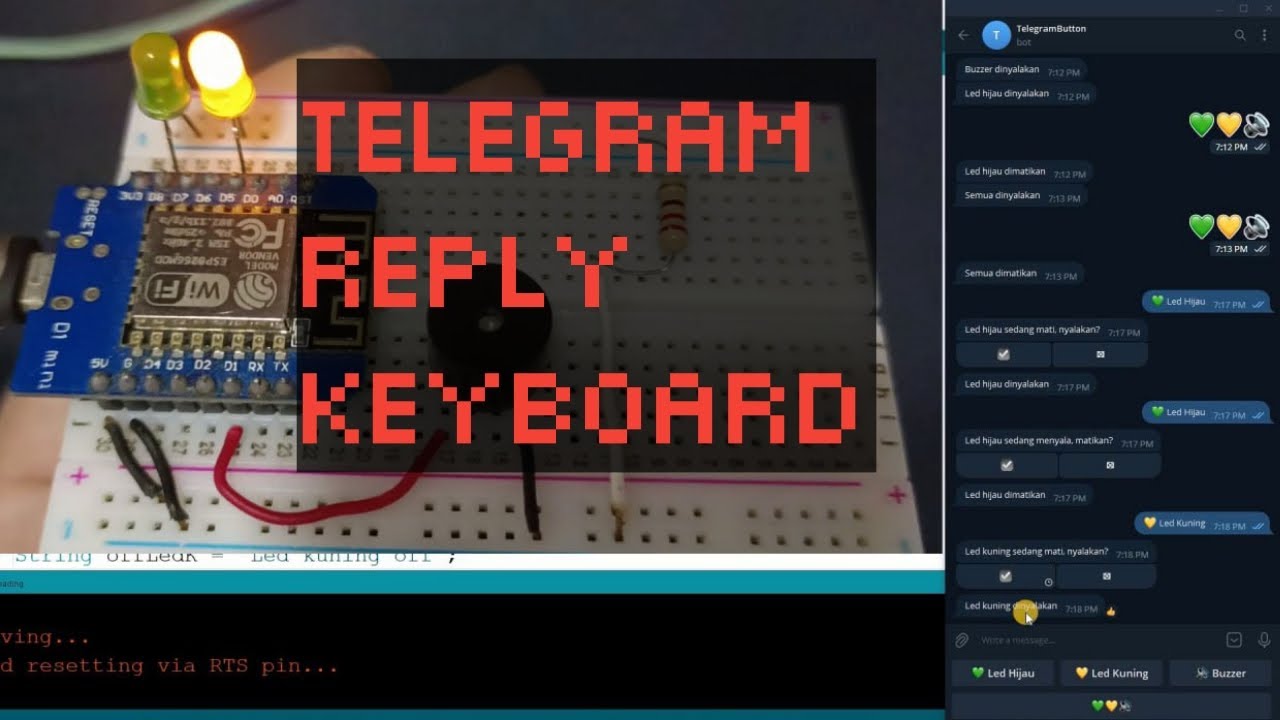 BELAJAR ARDUINO #88 - Telegram Reply Keyboard Memudahkan User - YouTube