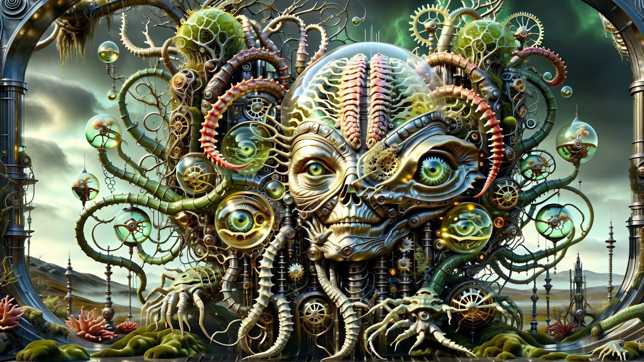 Digital Art-046- Organic alien mutations. - YouTube