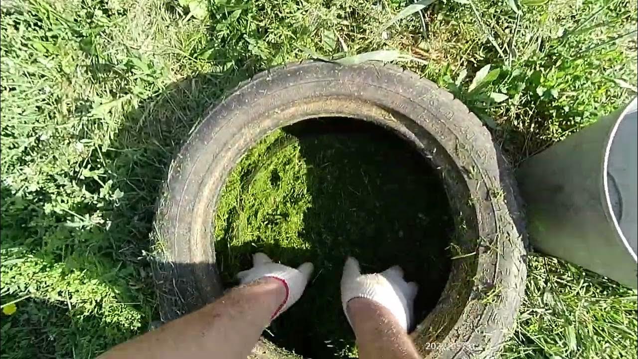 Простой способ измельчить траву. - YouTube