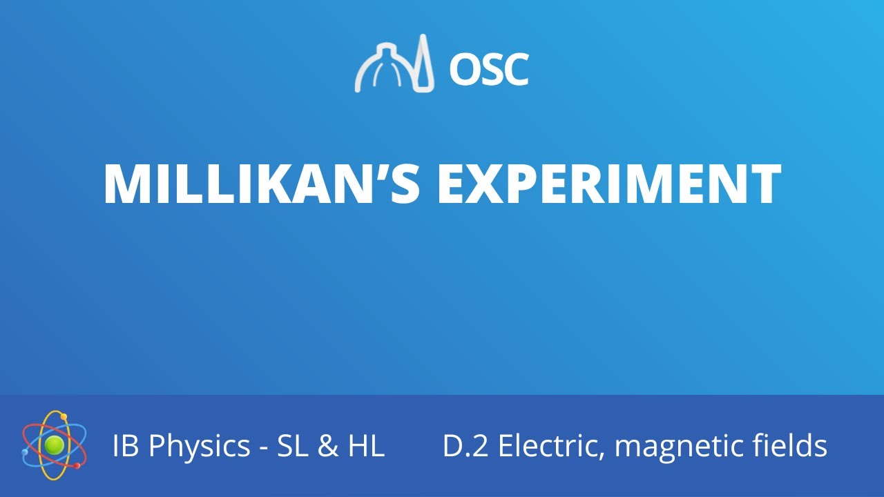 Millikan's experiment [IB Physics SL/HL] - YouTube
