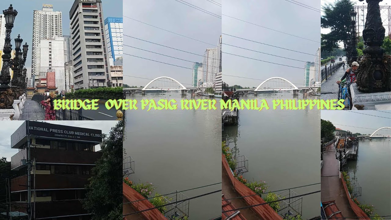 #1095 BRIDGE OVER PASIG RIVER MANILA PHILIPPINES #bridge #pasigriver # ...