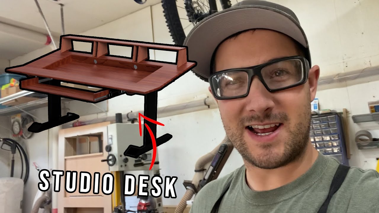 BUILDING A STUDIO DESK - DIY - YouTube
