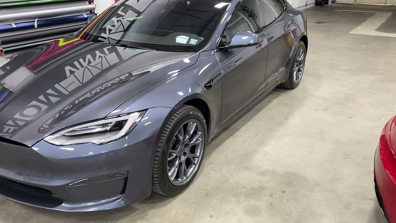 2021 Midnight Silver Metallic Model S Plaid Protected in Xpel Ultimate ...