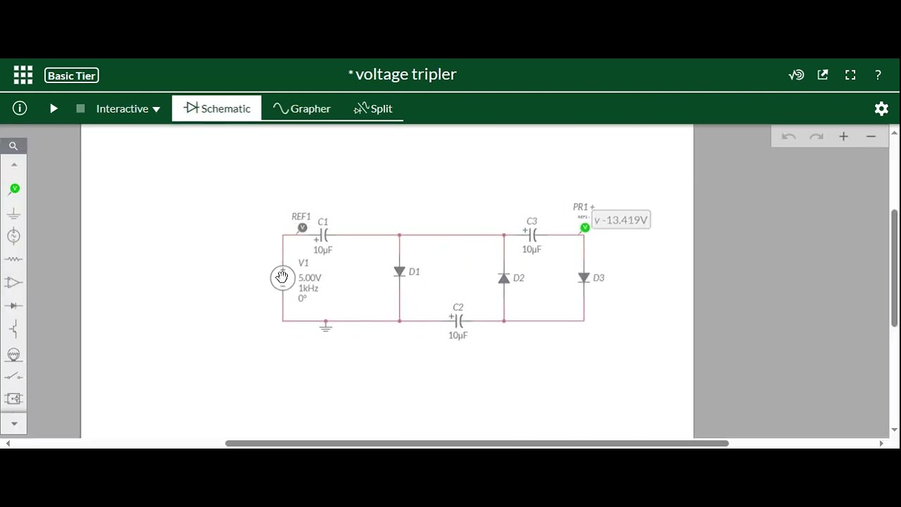 Voltage Tripler Simulation ( Multisim) - YouTube