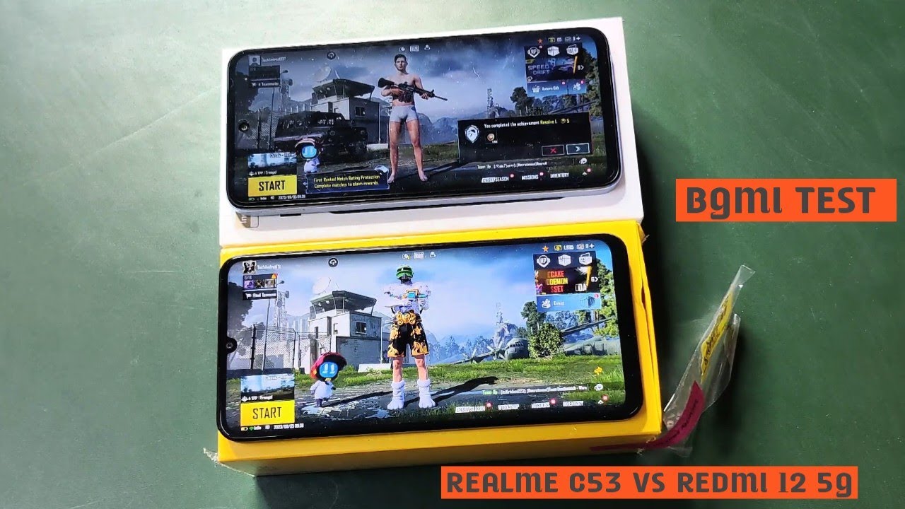 REDMI 12 5G vs REALME C53 PUBG MOBILE GAME TEST - YouTube