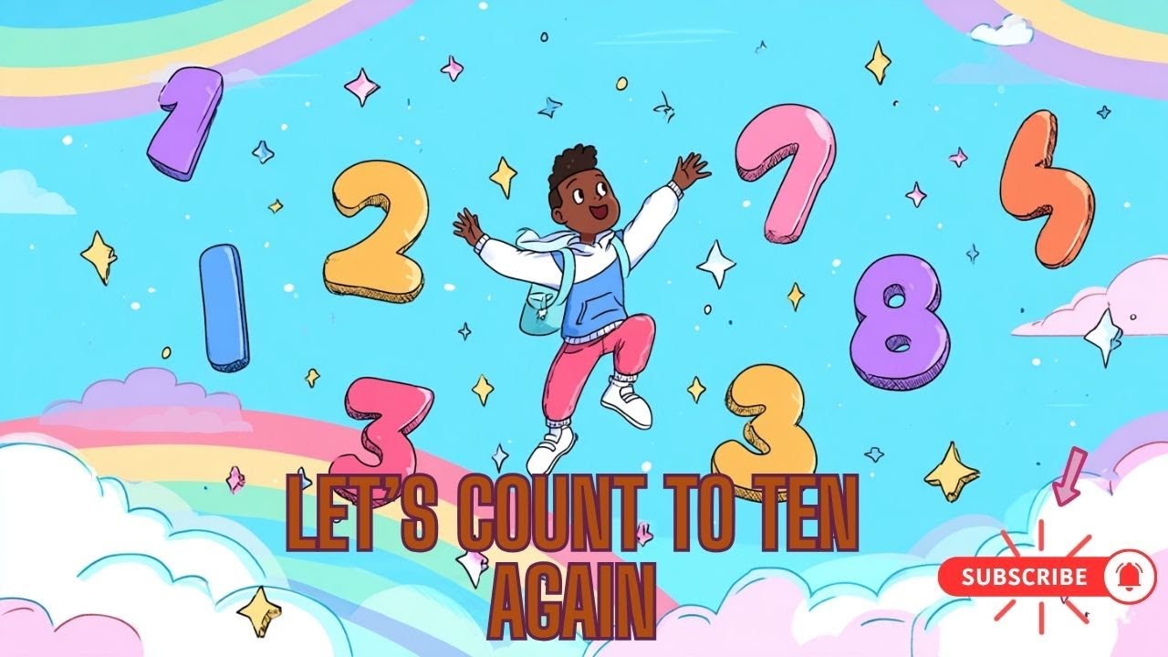 "Let’s Count to Ten Again 🎶 Fun Numbers Song for Kids 1 to 10" - YouTube