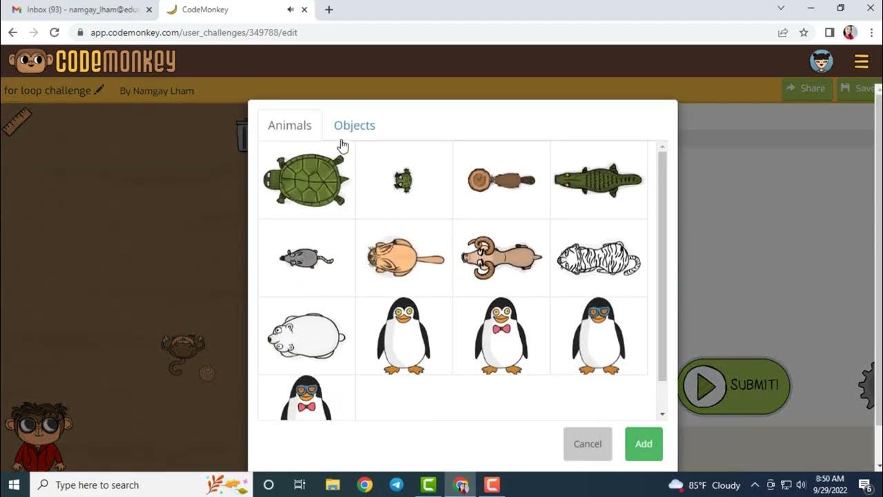 How to build a challenge in CodeMonkey - YouTube