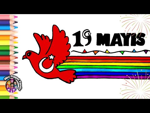 19 Mayıs Çizimi Kolay - 19 Mayıs İle İlgili Resimler - May 19 Drawing - Pictures Related to May 19
