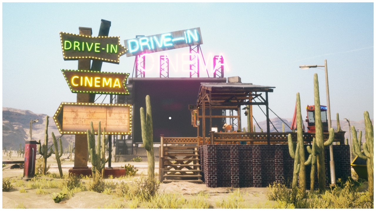This is the MAX LEVEL Drive-in Cinema - Gas Station Simulator DLC - YouTube