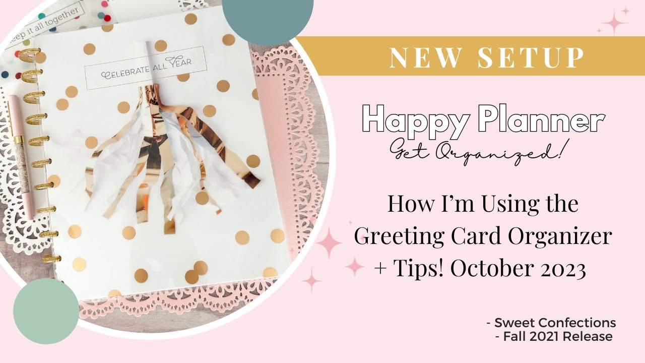How I'm Using The Happy Planner Greeting Card Organizer + Tips To ...