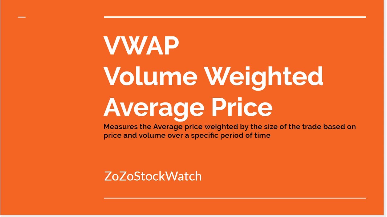 How to use VWAP VWAP Tutorial - YouTube