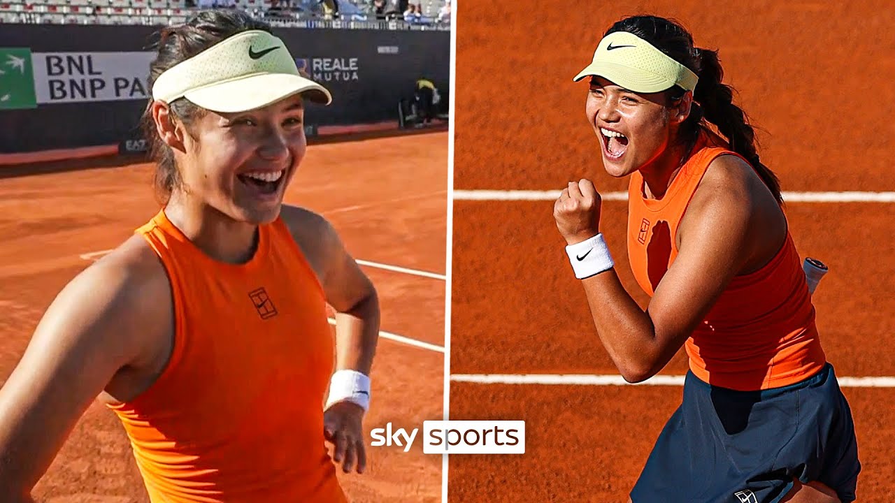 Emma Raducanu into third round of Italian Open for FIRST time 👏🇮🇹 - YouTube