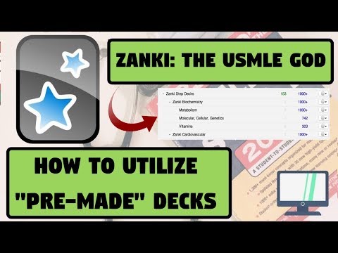 How to Use Pre-Made Decks on ANKI (feat. ZANKI: The Ultimate FREE, USMLE Resource)