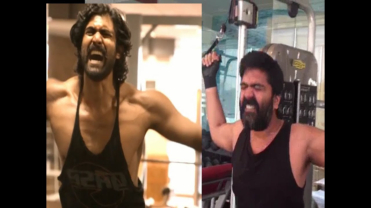 STR vs Rana : STR Angry Moments on GYM Workout | Simbu new Look - YouTube