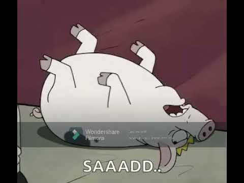 Merkimer Pig Rolls on the floor and says Sad - Disenchantment - YouTube