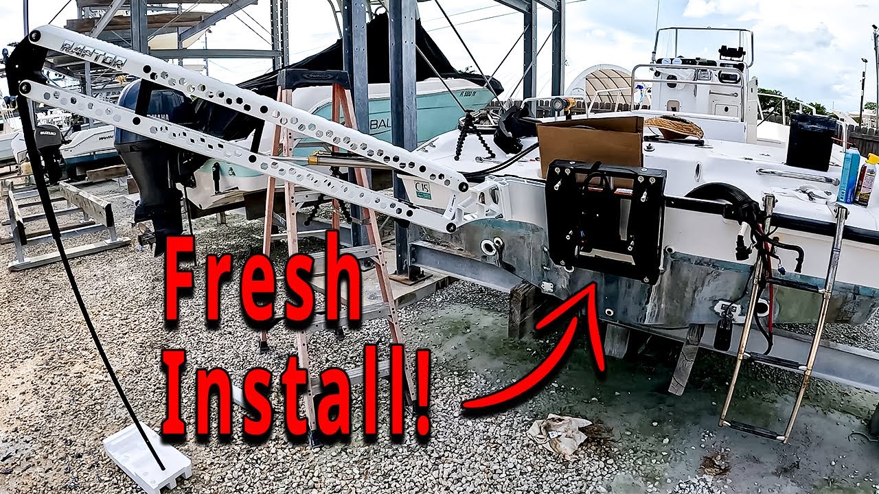 Boat Jack Plate Installed! - YouTube