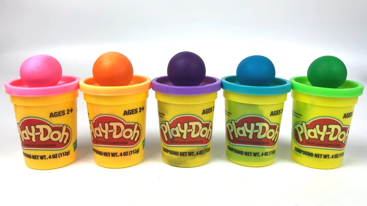 Learn Colors with Play Doh Balls Fun Toy Video for Kids - YouTube