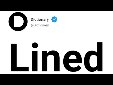 Lined Meaning In English - YouTube