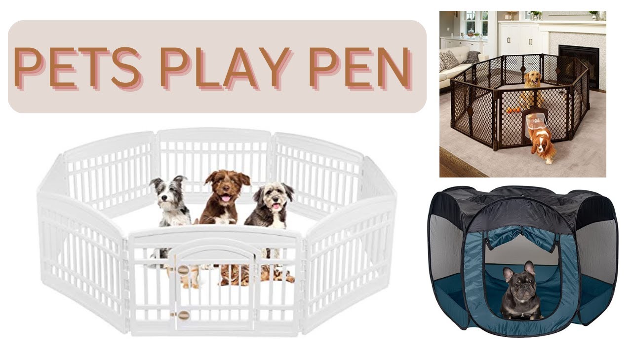 Top 5 Pet Play Pen on Amazon || Dogs Play Ground - YouTube