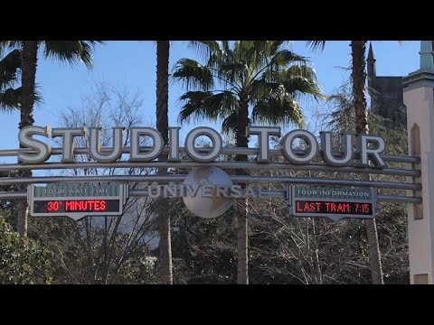 Universal Studios Hollywood studios tram tour POV - YouTube