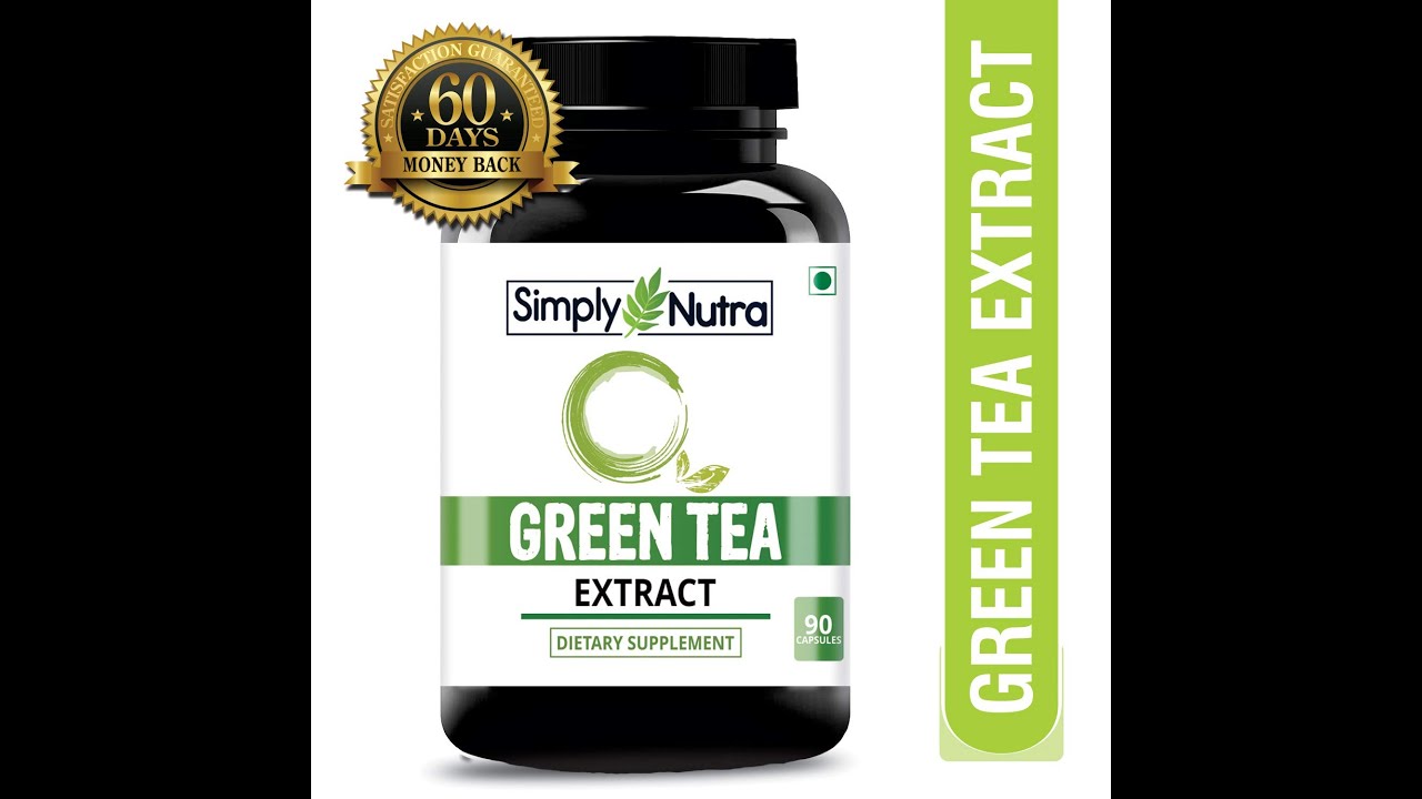 Simply Nutra Green Tea Extract Supplement With 90% Polyphenols, 40% ...