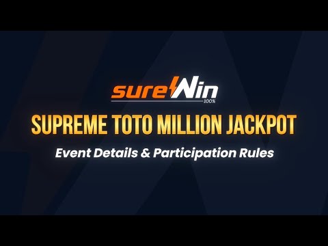 Supreme TOTO Million Jackpot Event Details & Participation Rules - YouTube
