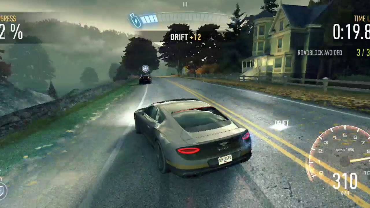 NFS NO LIMITS BRUTE FORCE BENTLEY CONTINENTAL GT ROADBLOCK ESCAPE - YouTube
