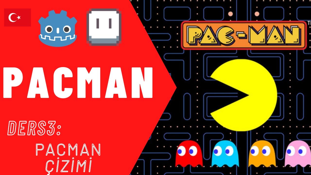 Godot Engine Aseprite Ders 3 PACMAN Game PAC-MAN Oyunu Yapımı Detaylı ...