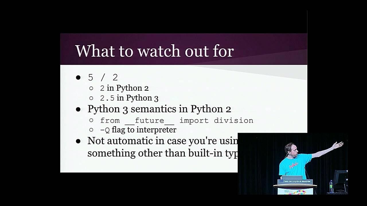 Brett Cannon - How to make your code Python 2/3 compatible - PyCon 2015 ...