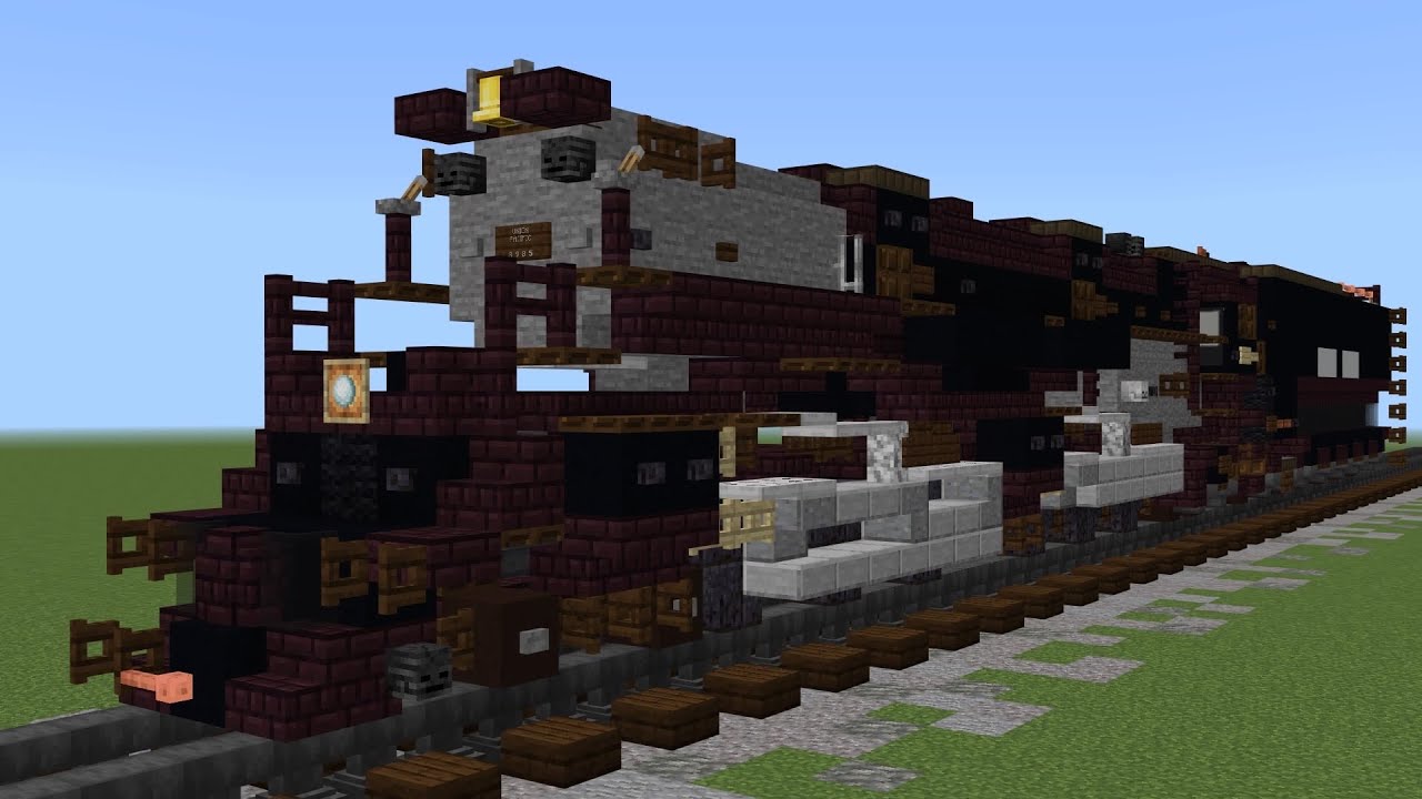 Minecraft Train Tutorial: Union Pacific Challenger 3985 Steam ...