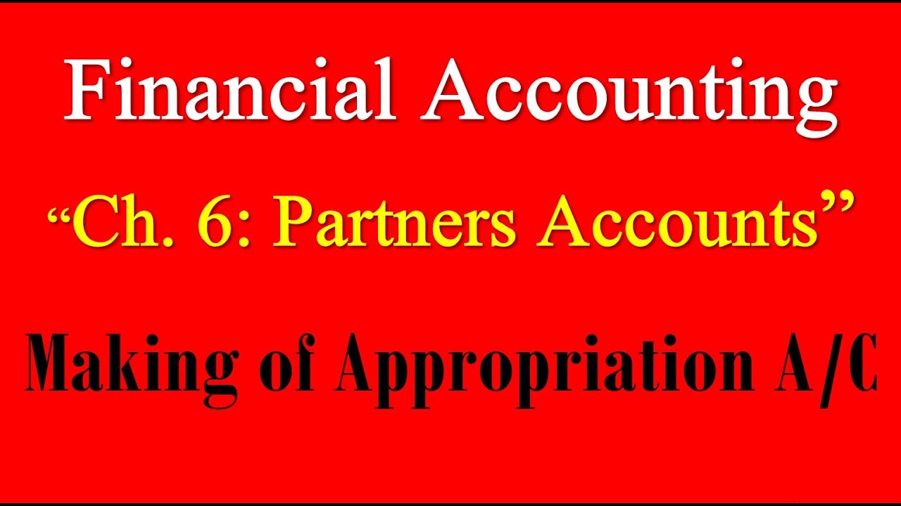 How To Make P And L App Account In Partnership Making Of Appropriation how-to-make-p-and-l-app-account-in-partnership-making-of-appropriation