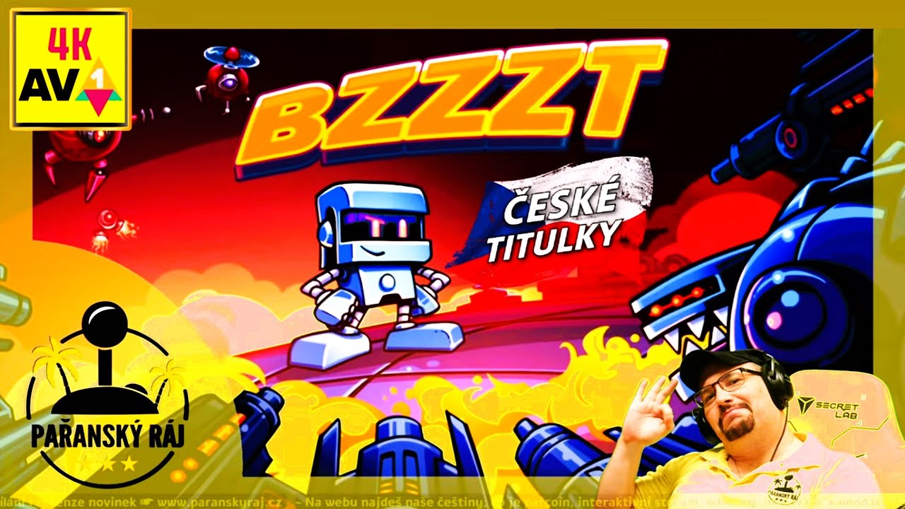 Bzzzt | Gameplay nové české 2D plošinovky přes PC | CZ 4K60 AV1 - YouTube