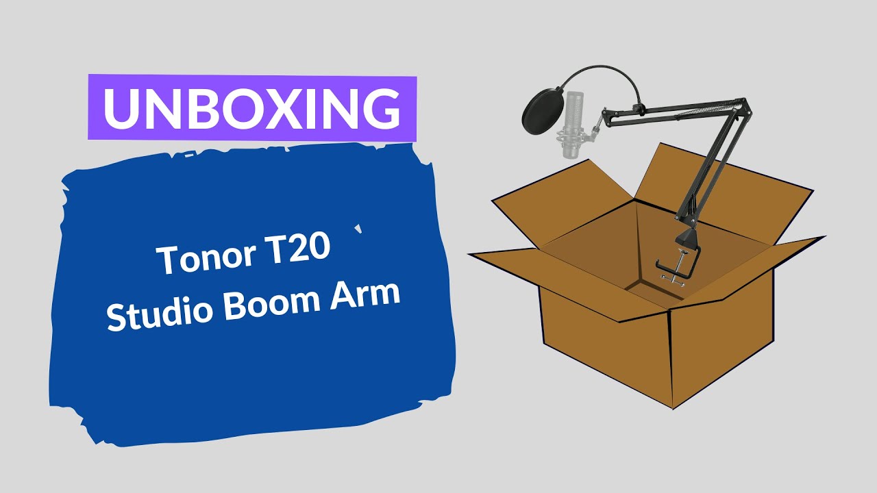 Tonor T20 Studio Boom Arm (Unboxing) - YouTube