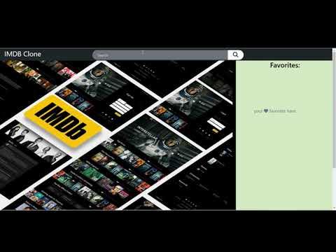 IMDB Clone app using HTML CSS and JS || Coding Ninjas Skill test ...