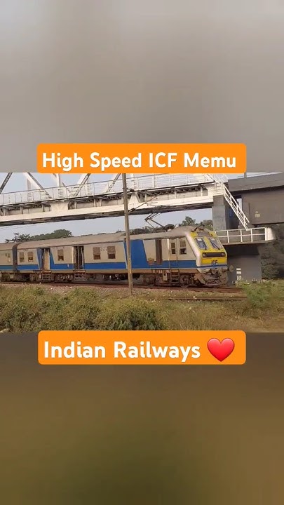 High Speed ICF Memu Train #indianrailways #train #railway #travel #mailtrain #goodstrain # ...