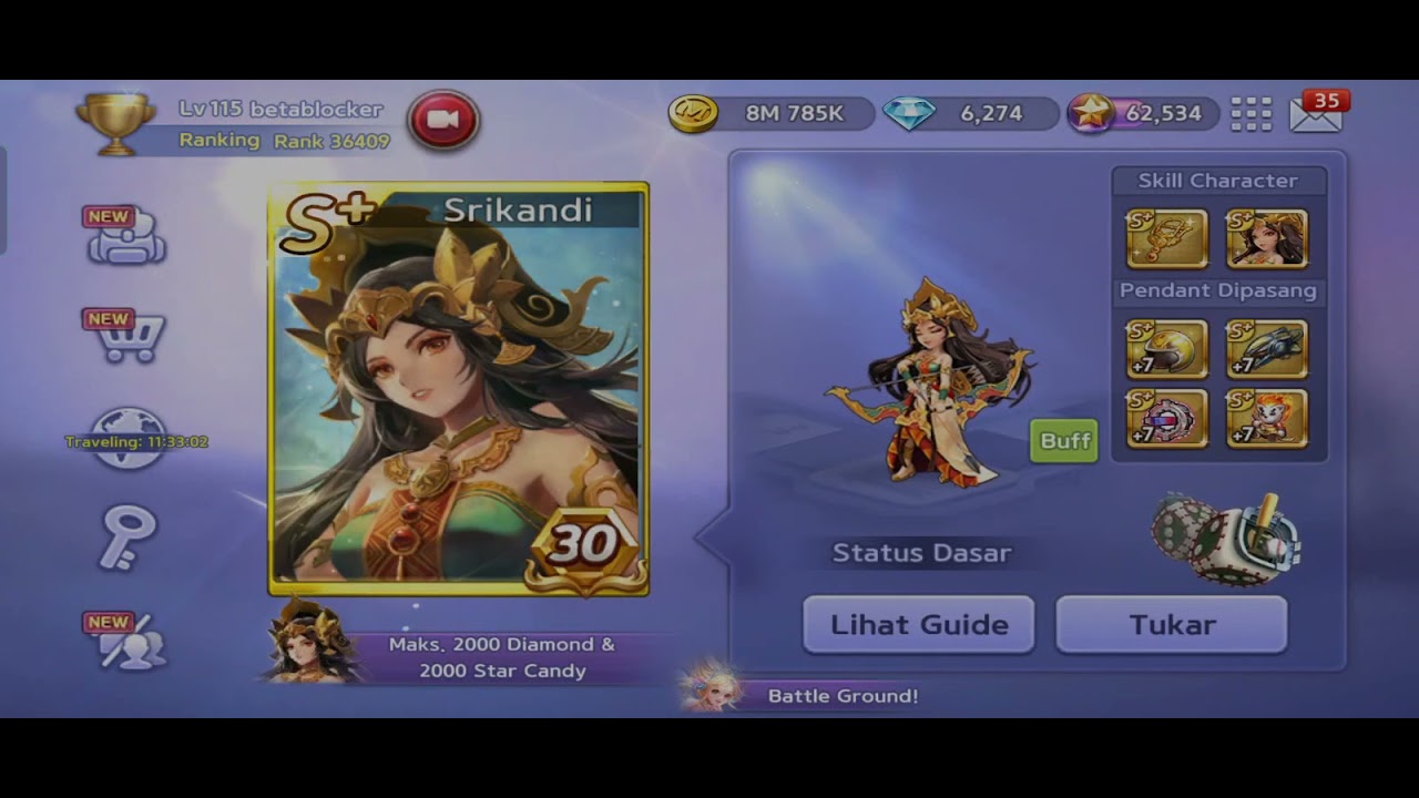 Srikandi VS Cute Girl Nixie (Line Let's Get Rich) - YouTube