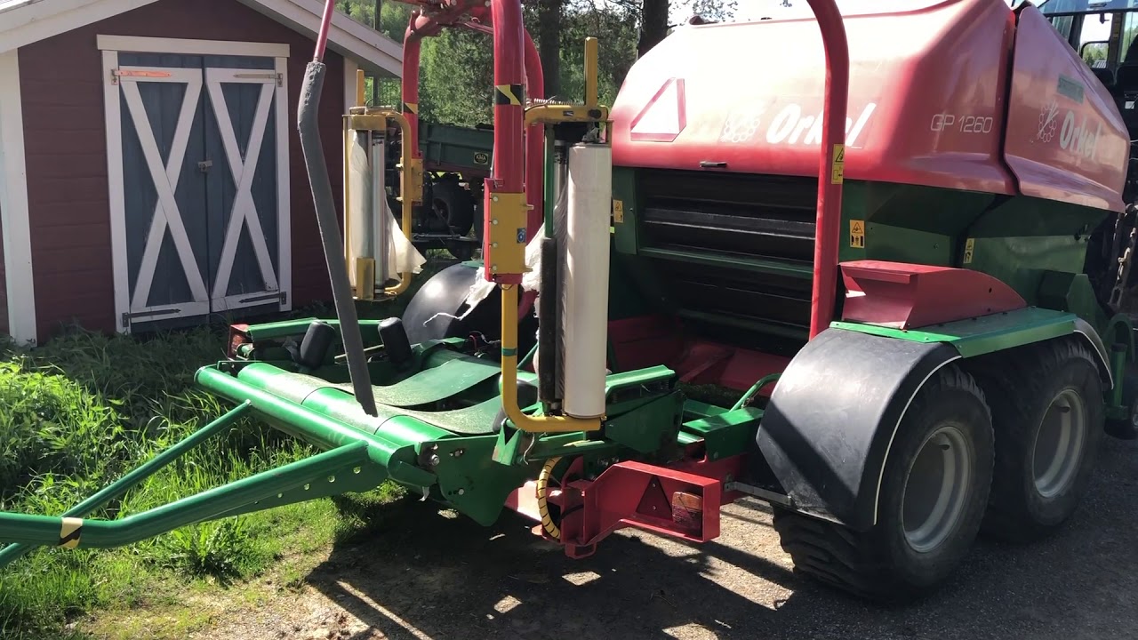 Köp Orkel 1260 Rundbalspress på Klaravik - YouTube