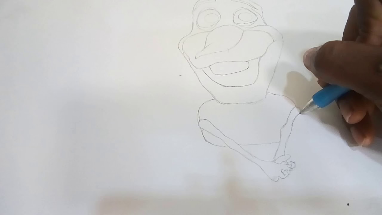 How to draw Olaf from frozen(very easy😨) - YouTube