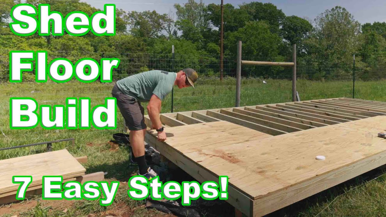 Shed Floor Build in 7 Easy Steps - YouTube