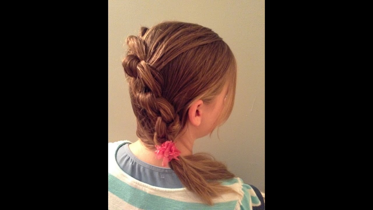 Knotted French Braid Variation - YouTube