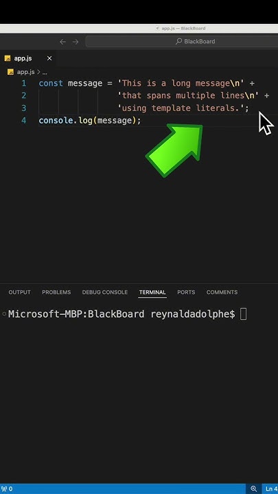 Javascript String Interpolation Youtube