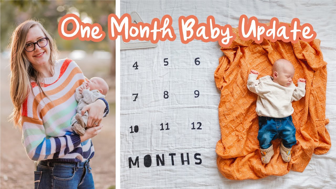 1 MONTH BABY UPDATE | Day in the Life with a Newborn + Breastfeeding ...