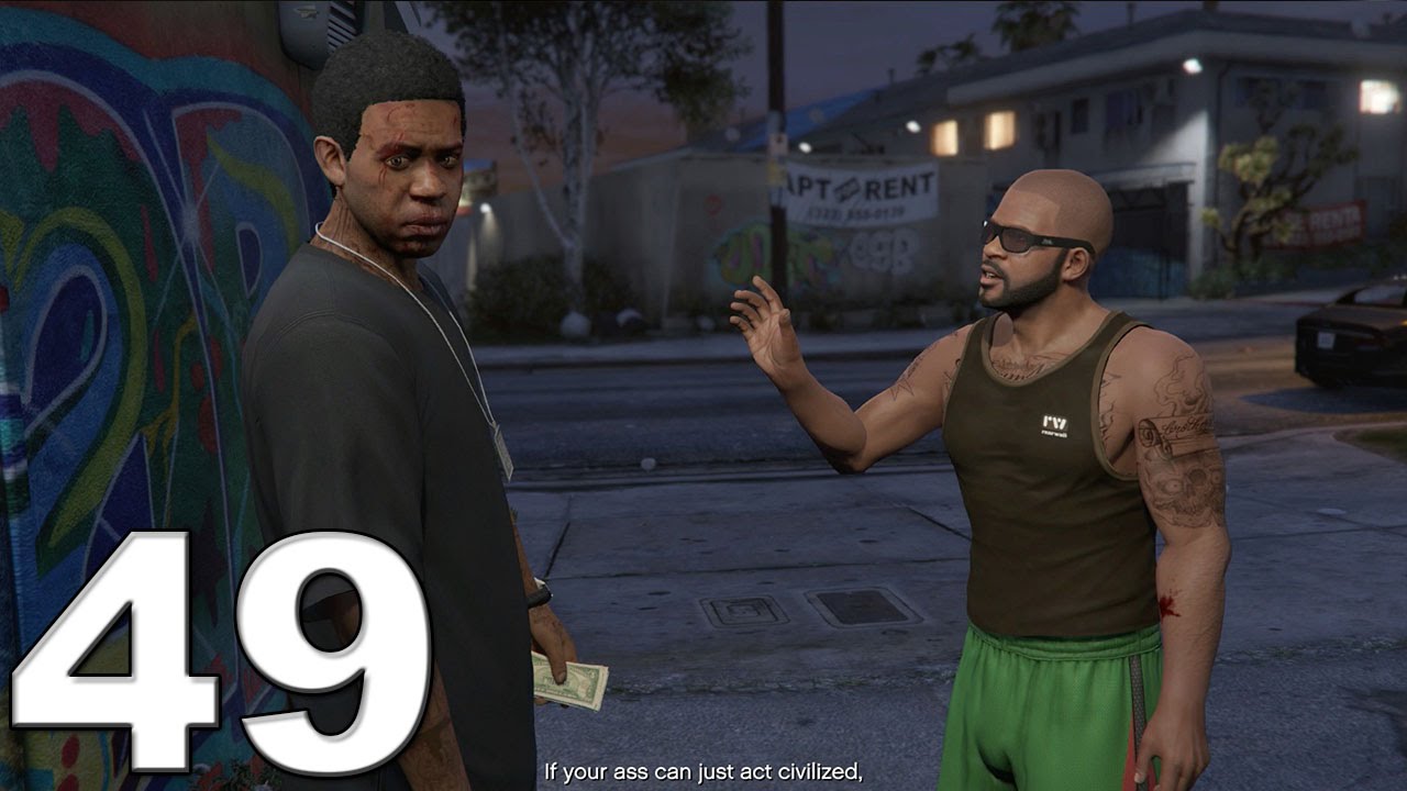 Grand Theft Auto 5 PS4 Gameplay Walkthrough Part 49 - Lamar Down ...