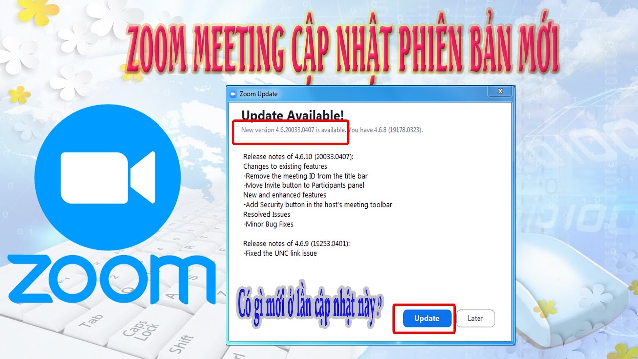 Zoom meeting cập nhật phiên bản mới 4.6.10 (Zoom meeting update new ...