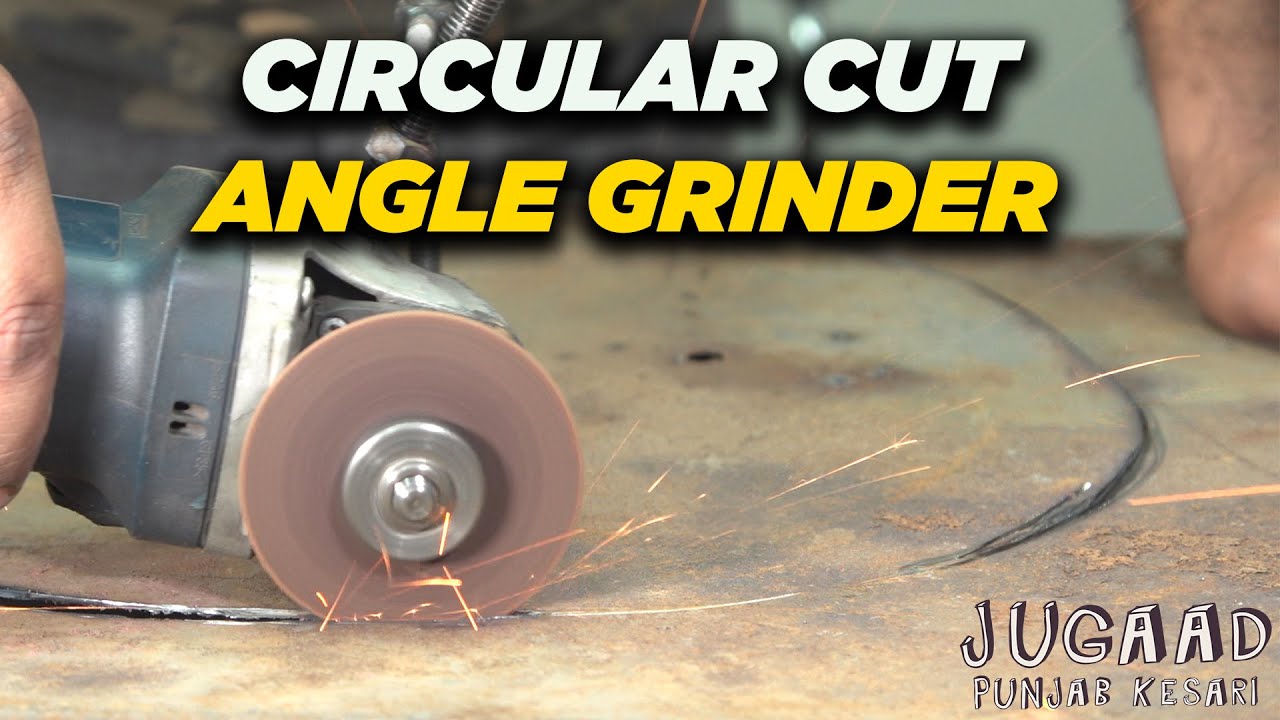 Circle Cutting Using Angle Grinder - YouTube