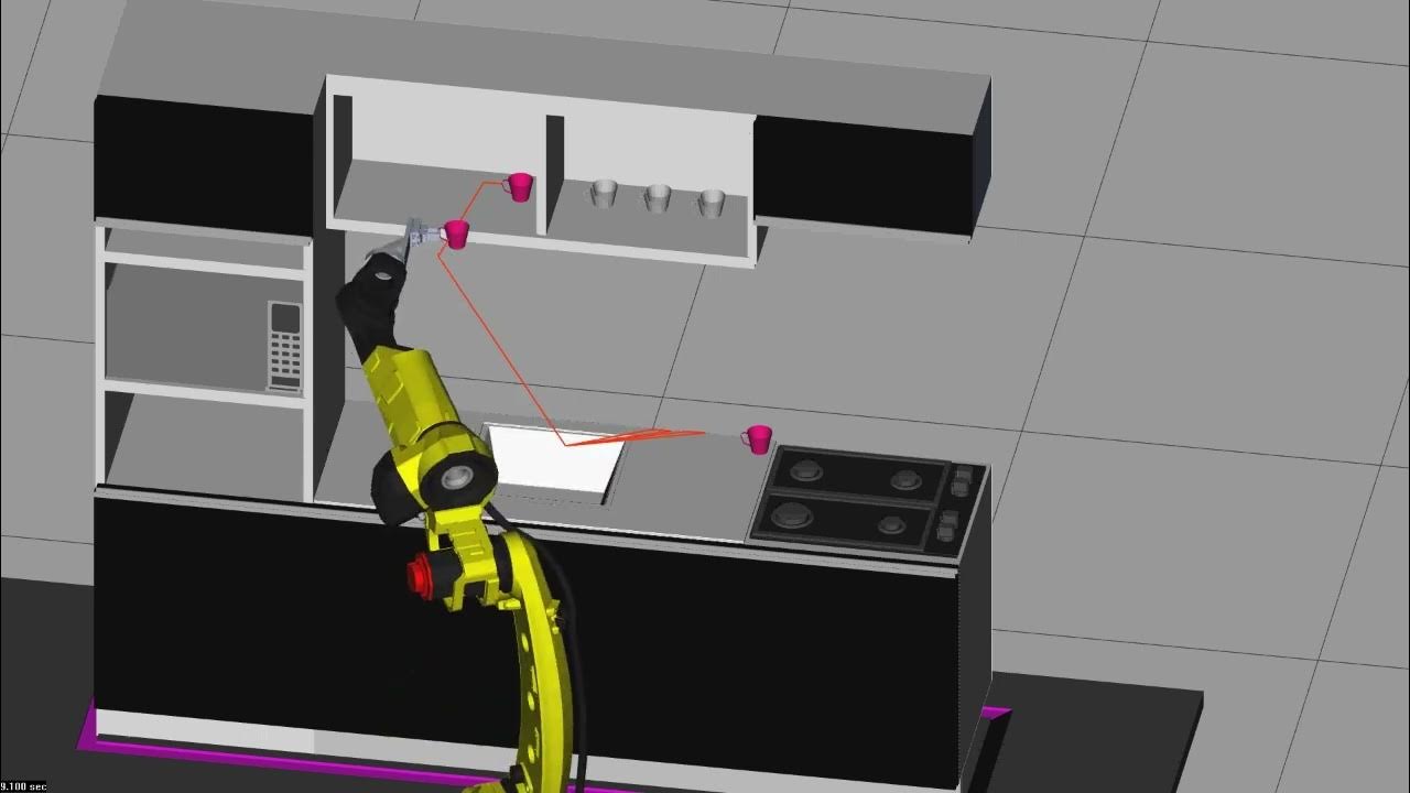 RoboGuide Fun Project: Robot Picks and Places Cups in a Kitchen ...
